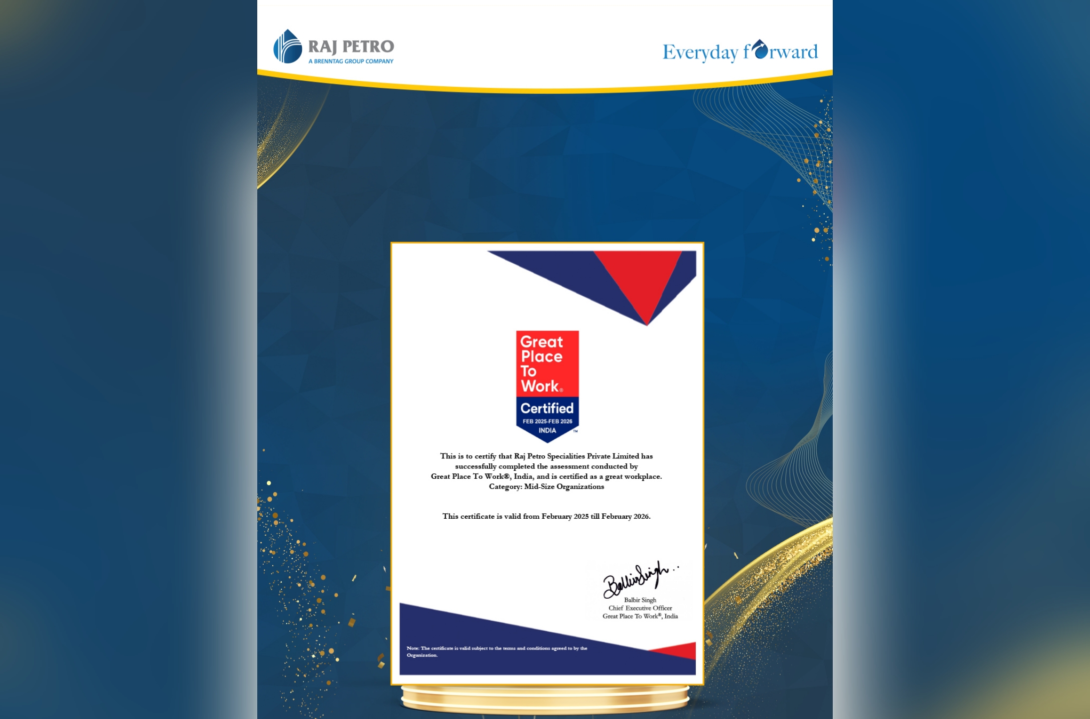 Raj Petro Specialities | Global Petrochemical Solutions | Everyday Forward